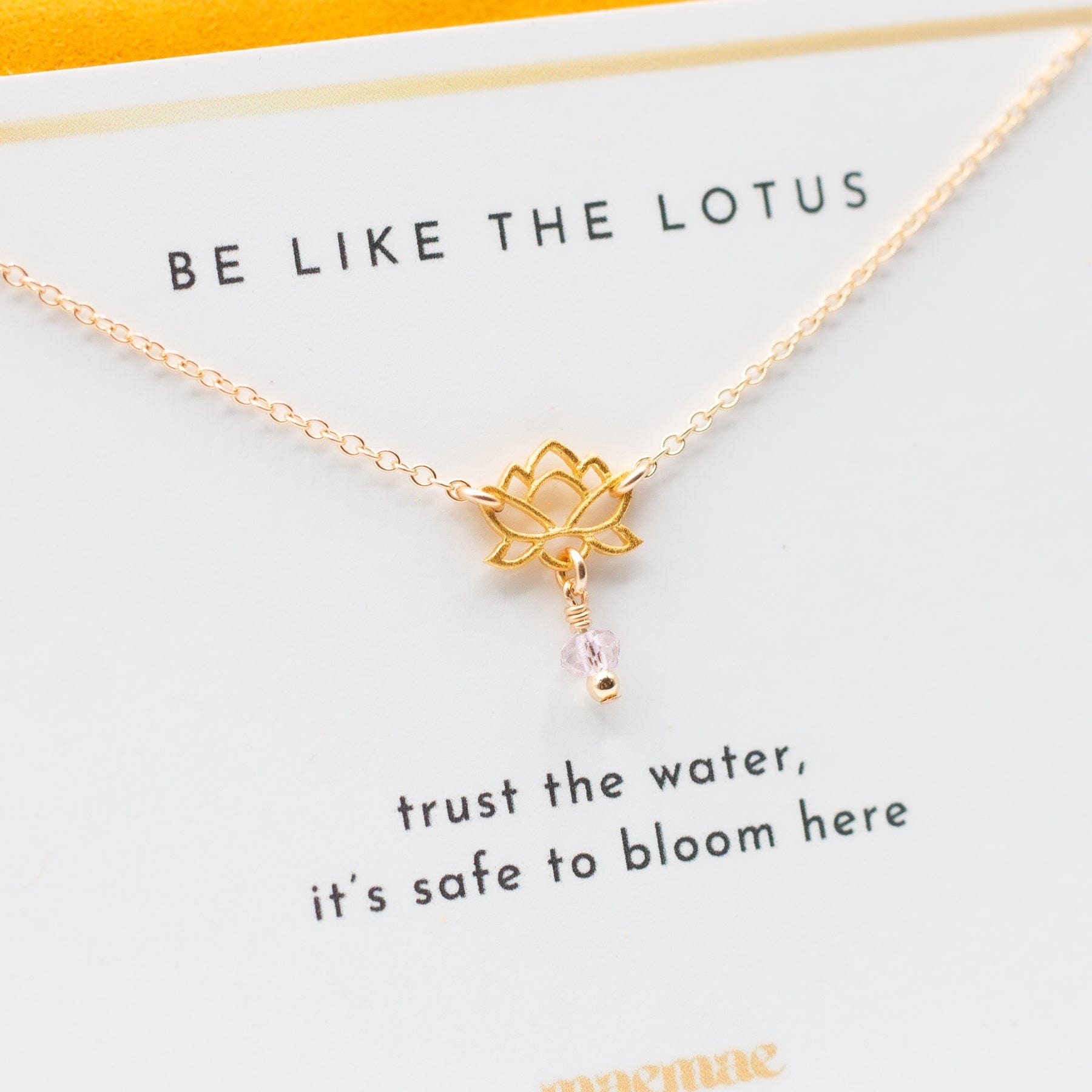 Be Like the Lotus Ametrine Necklace - 14k Gold-Filled - MaeMae Jewelry
