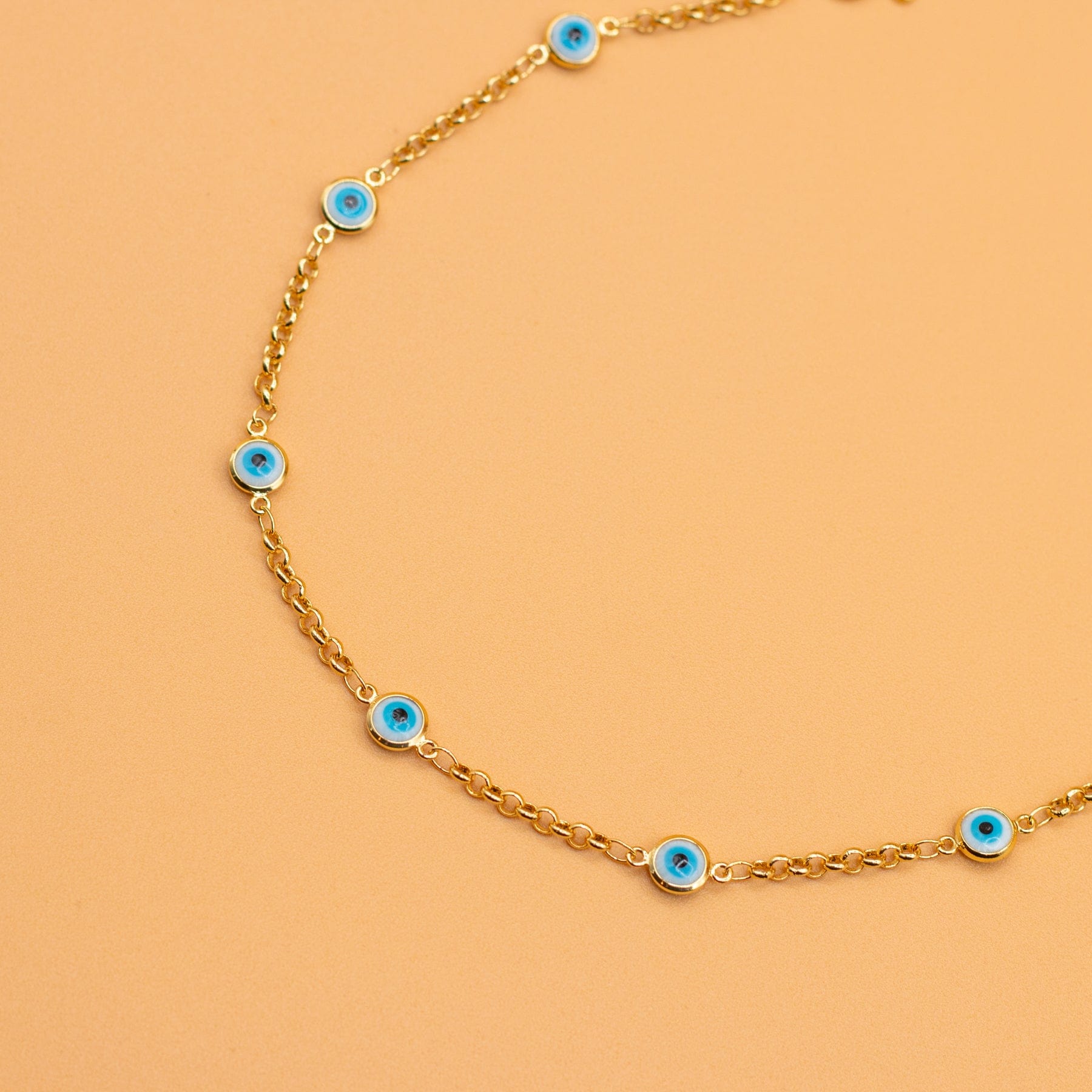 Protection Evil Eye Enamel Chain Necklace | Buko Boys Raquel Lily